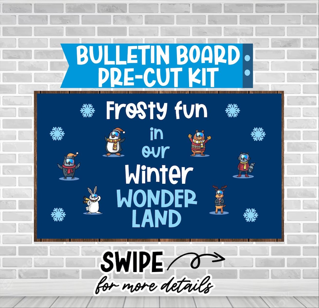Christmas Classroom Bulletin Board Set Door Decoration | Precut ...