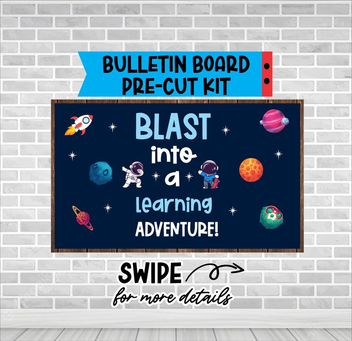Blast Space Learning Bulletin Board Kit: Classroom Door Decoration - Etsy