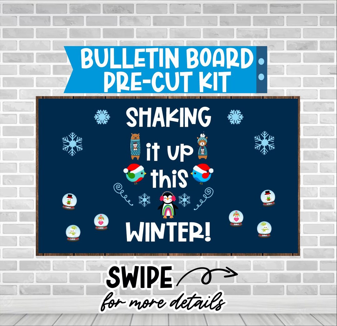 Christmas Classroom Bulletin Board Set Door Decoration | Precut ...