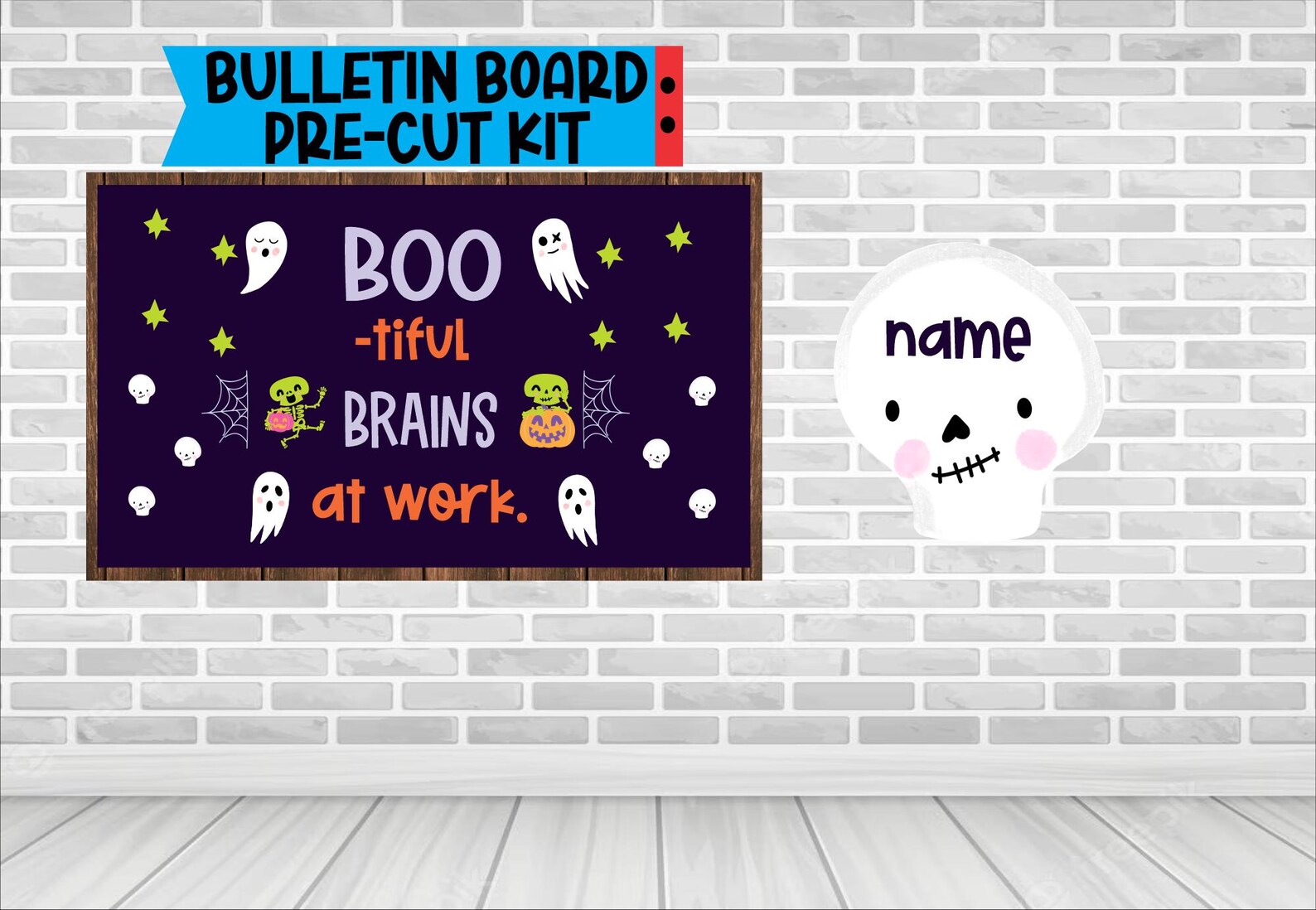 Halloween Bulletin Board Precut Kit: Classroom Door Decoration - Etsy