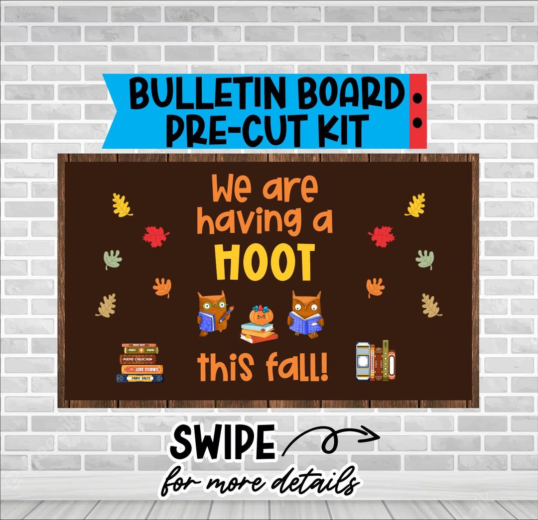 Fall Bulletin Board Precut Kit | Precut Autumn Classroom Door Decor Set ...