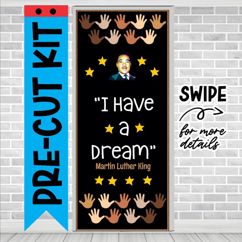 Martin Luther King Door Decorations - Etsy