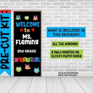 Welcome School Door Decoration Kit: Classroom Bulletin Board Letters - Etsy