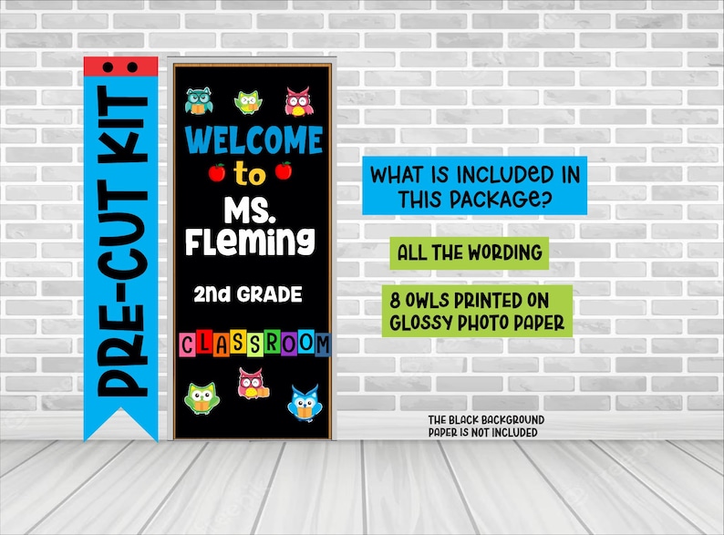 Welcome School Door Decoration Kit: Classroom Bulletin Board Letters - Etsy