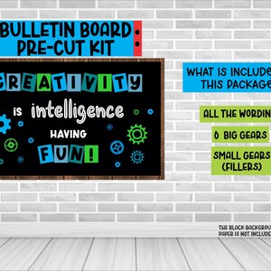 CREATIVITY Bulletin Board Kit Classroom Decoration Letters School ...