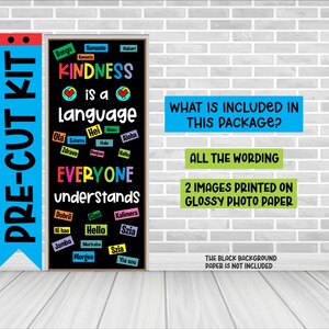 KINDNESS LANGUAGE School Door Kit, School Door Decoration, Kindness ...