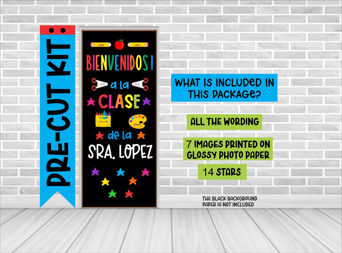 BIENVENIDOS Spanish School Door Kit, Spanish Class Door Kit, Spanish ...