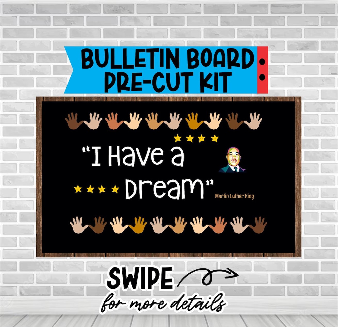Martin Luther King Classroom Door Decoration Kit: Bulletin Board ...
