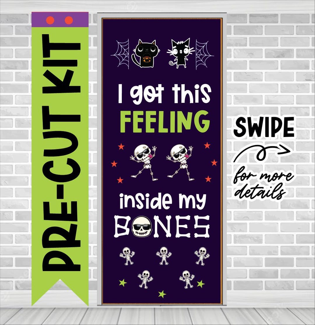 Pre-cut Halloween Bulletin Board Kit: I Got This Feeling Pre-cut ...