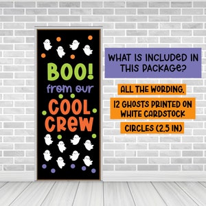 COOL CREW Halloween Bulletin Board Halloween School Door Decor - Etsy
