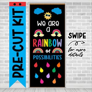 RAINBOW OF POSSIBILITIES School Door Decoration, Classroom Door, Door ...