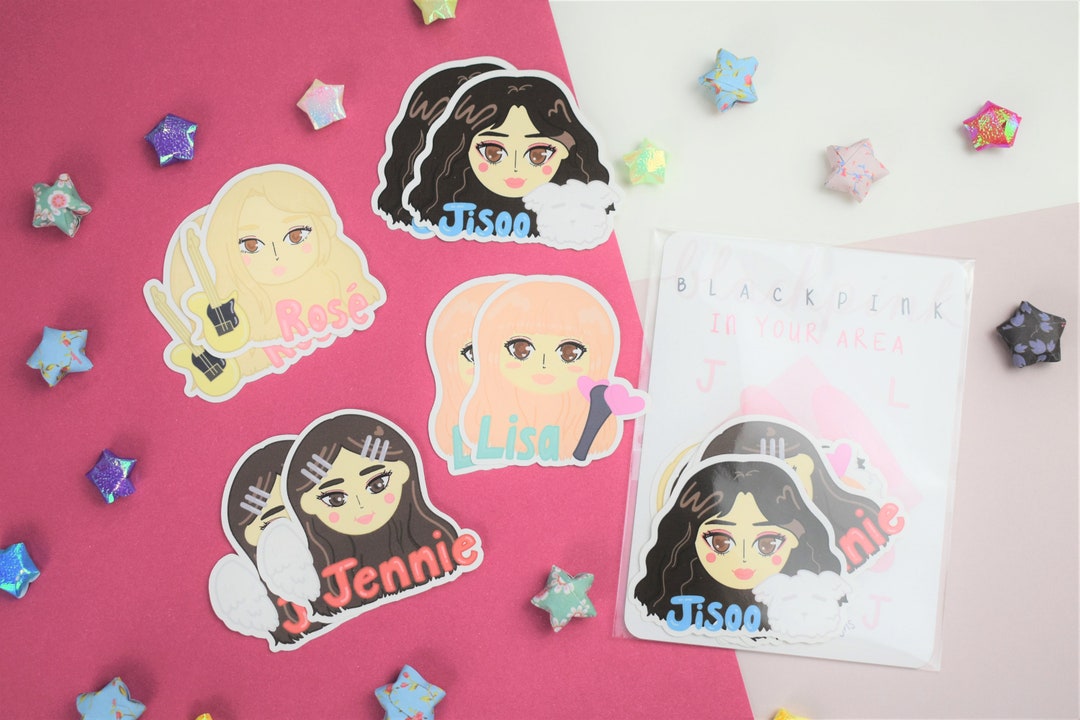 Blackpink Kpop Vinyl Sticker Pack Waterproof Members Blink - Etsy