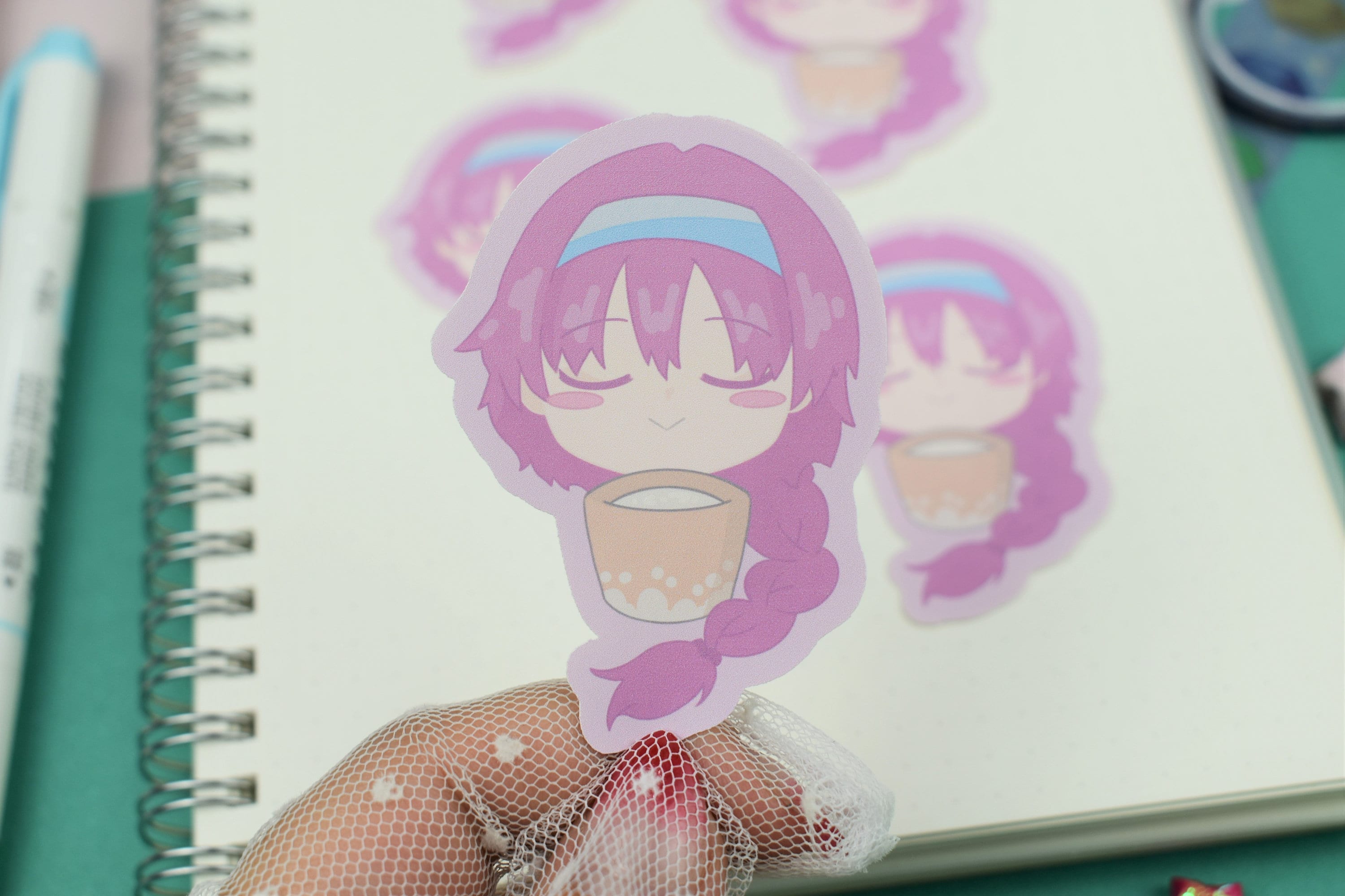 Strawberry Hot Milk Gamer Vinyl Sticker RF5 Priscilla - Etsy