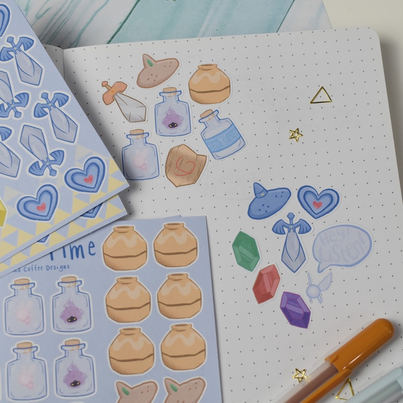 Hero of Time Matte Sticker Sheets ~ Bullet Journal, Planner, Calendar ...
