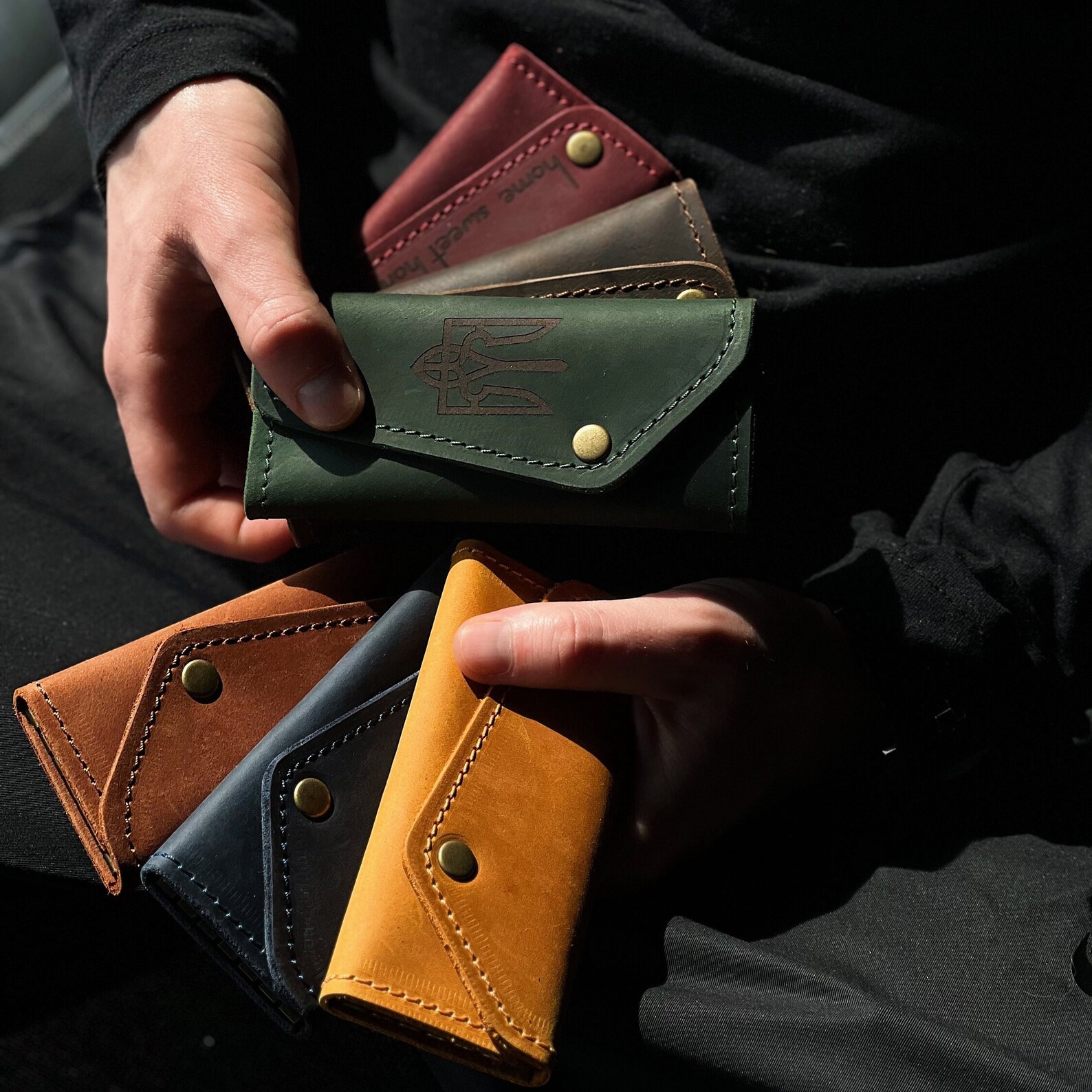 Leather Key Holder,keychain Case,fathers Day Gift,gift for Him,mothers ...