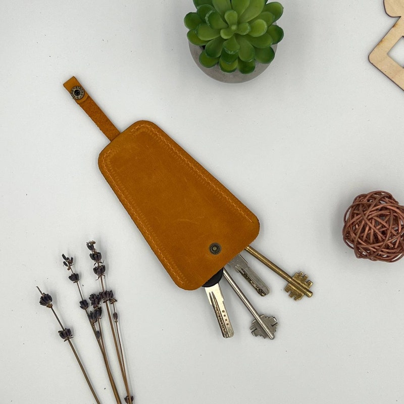 Leather Key Pouch - Etsy