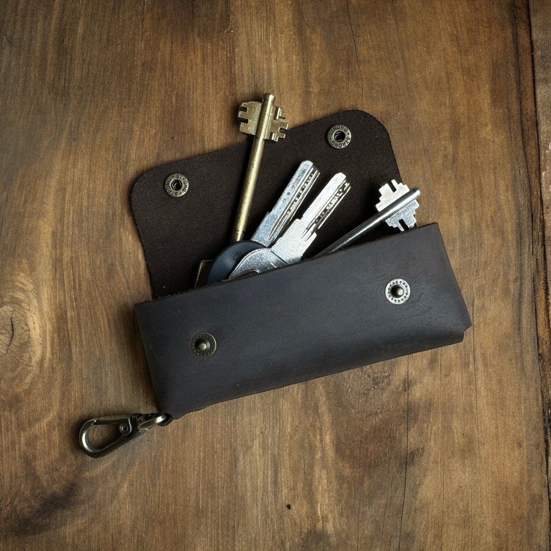 Brown Leather Key Holder,personalized Key Holder,personalized ...