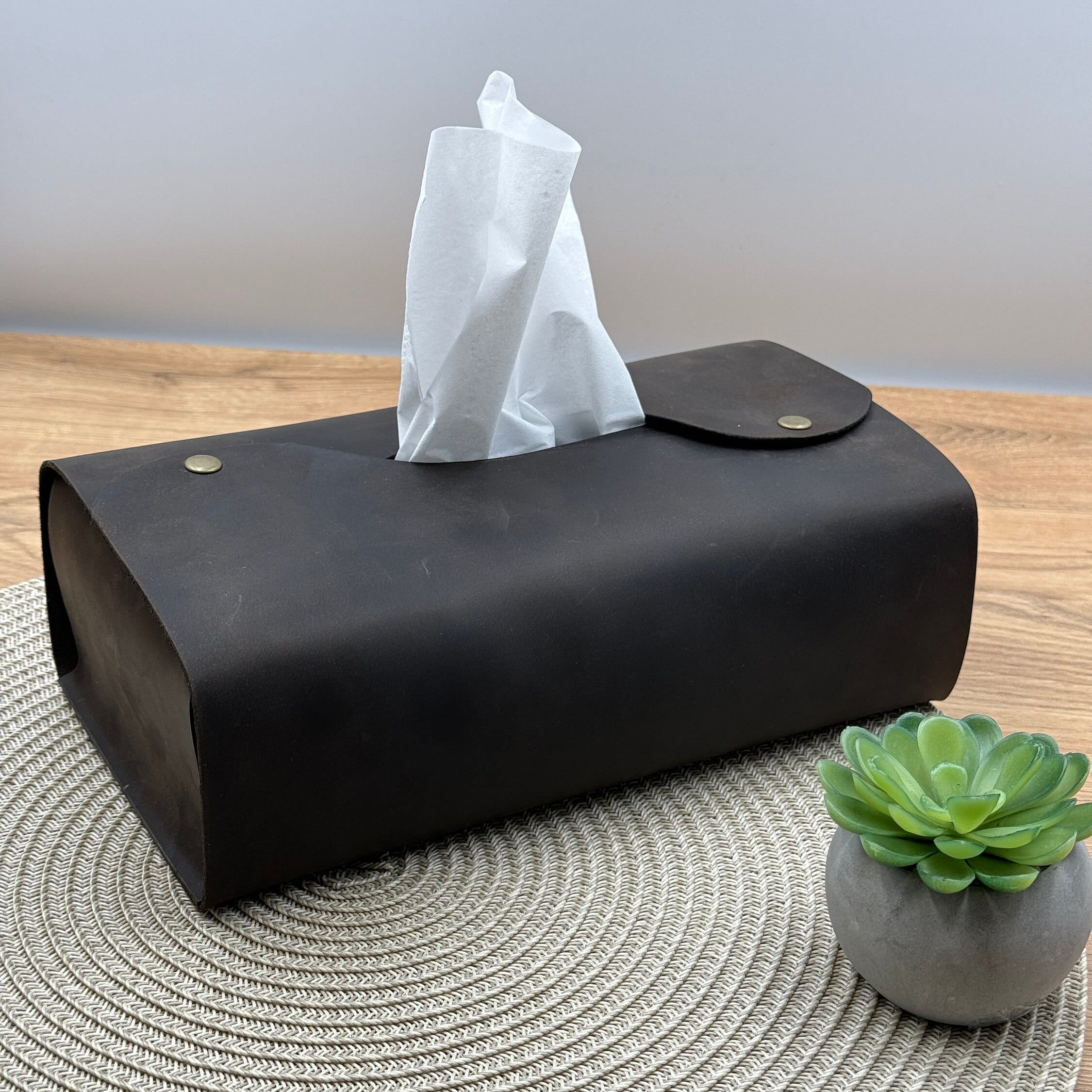 Leather Tissue Box,leather Napkin Holder,napkin Container,dining Table ...