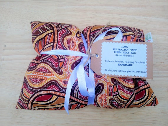 Indigenous Heat Bags heat Bags Lupin Filled Heat Bag | Etsy