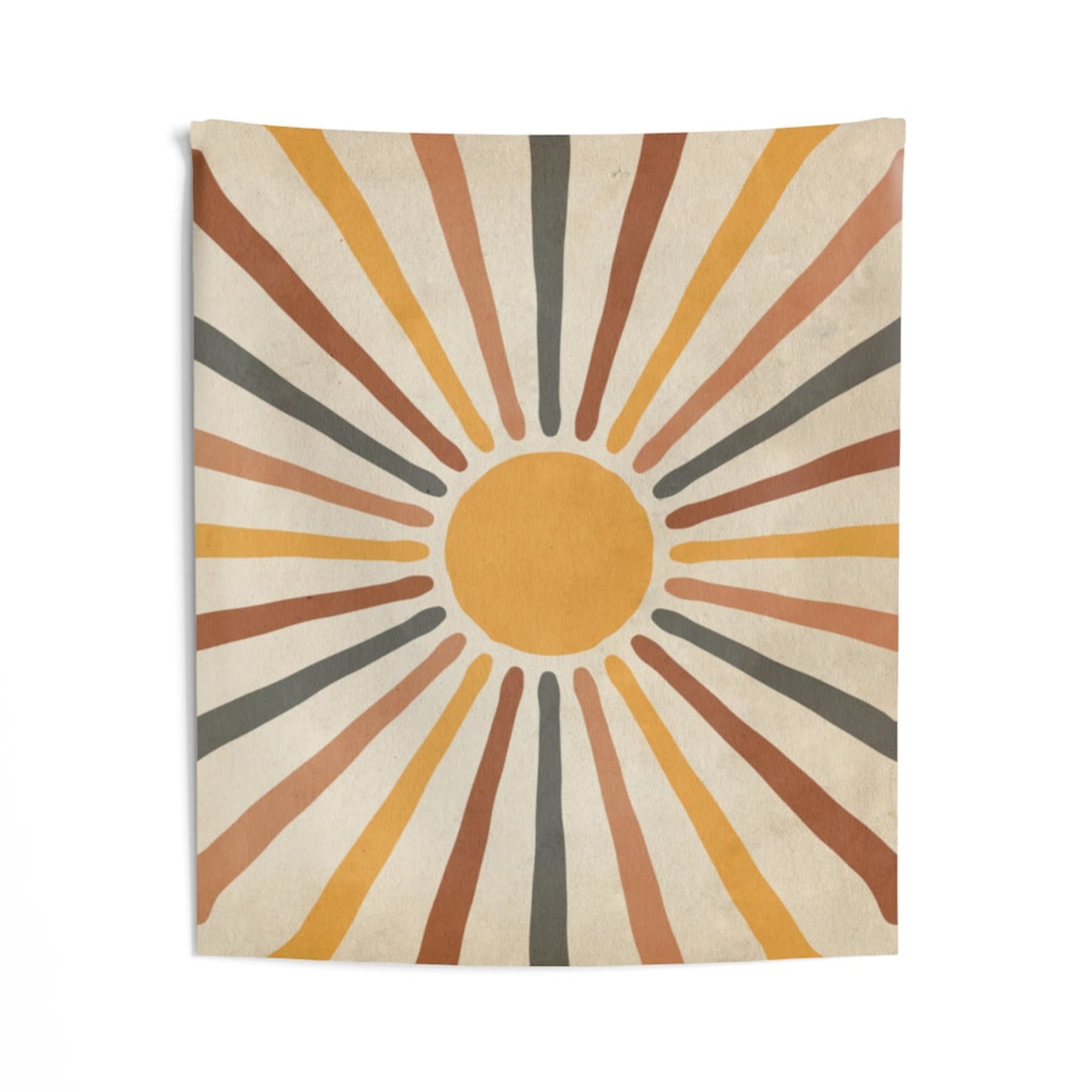 Vintage Sun Tapestry Retro Grunge 70s Minimal Geometric - Etsy