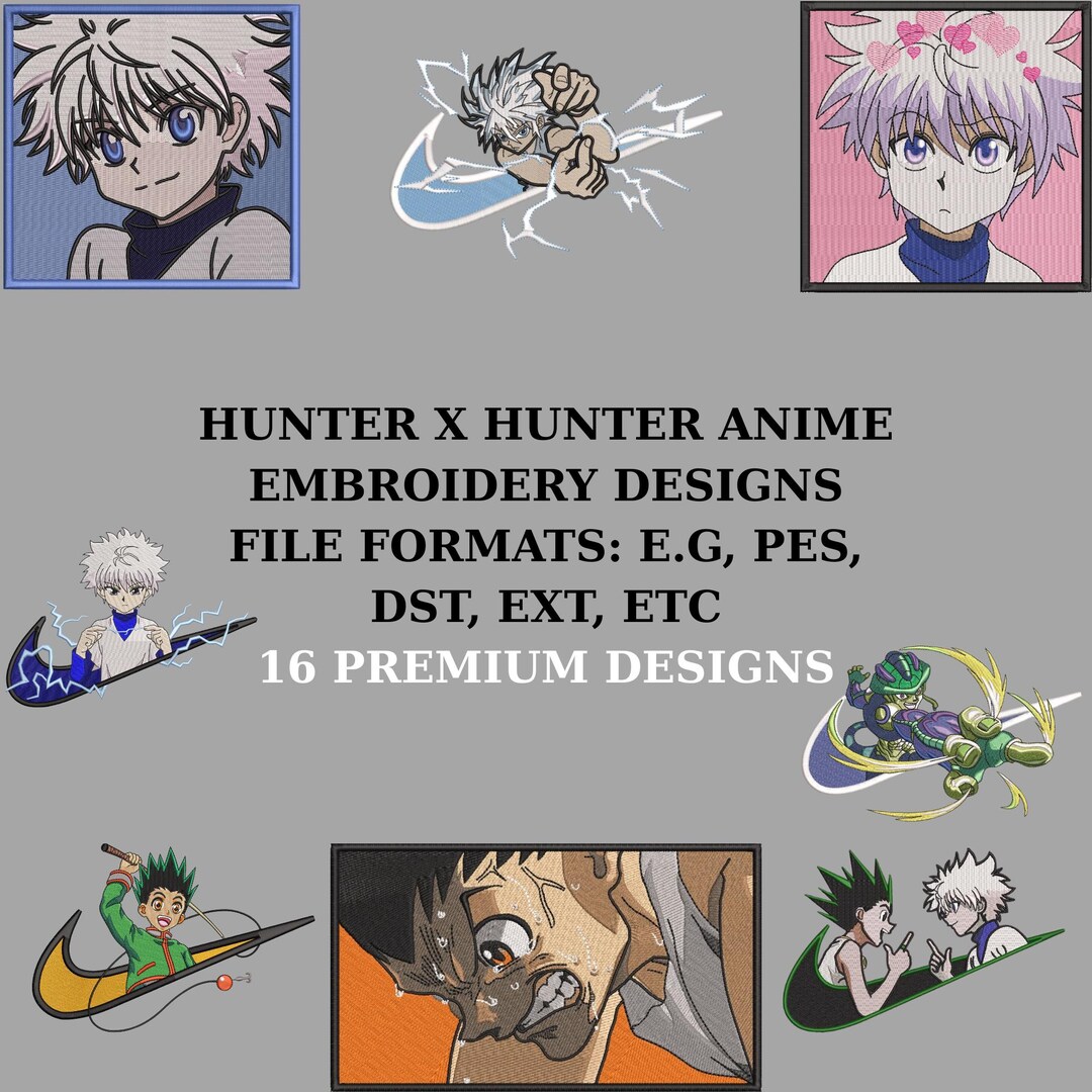 Hunter X Hunter Embroidery Design Bundle - Etsy
