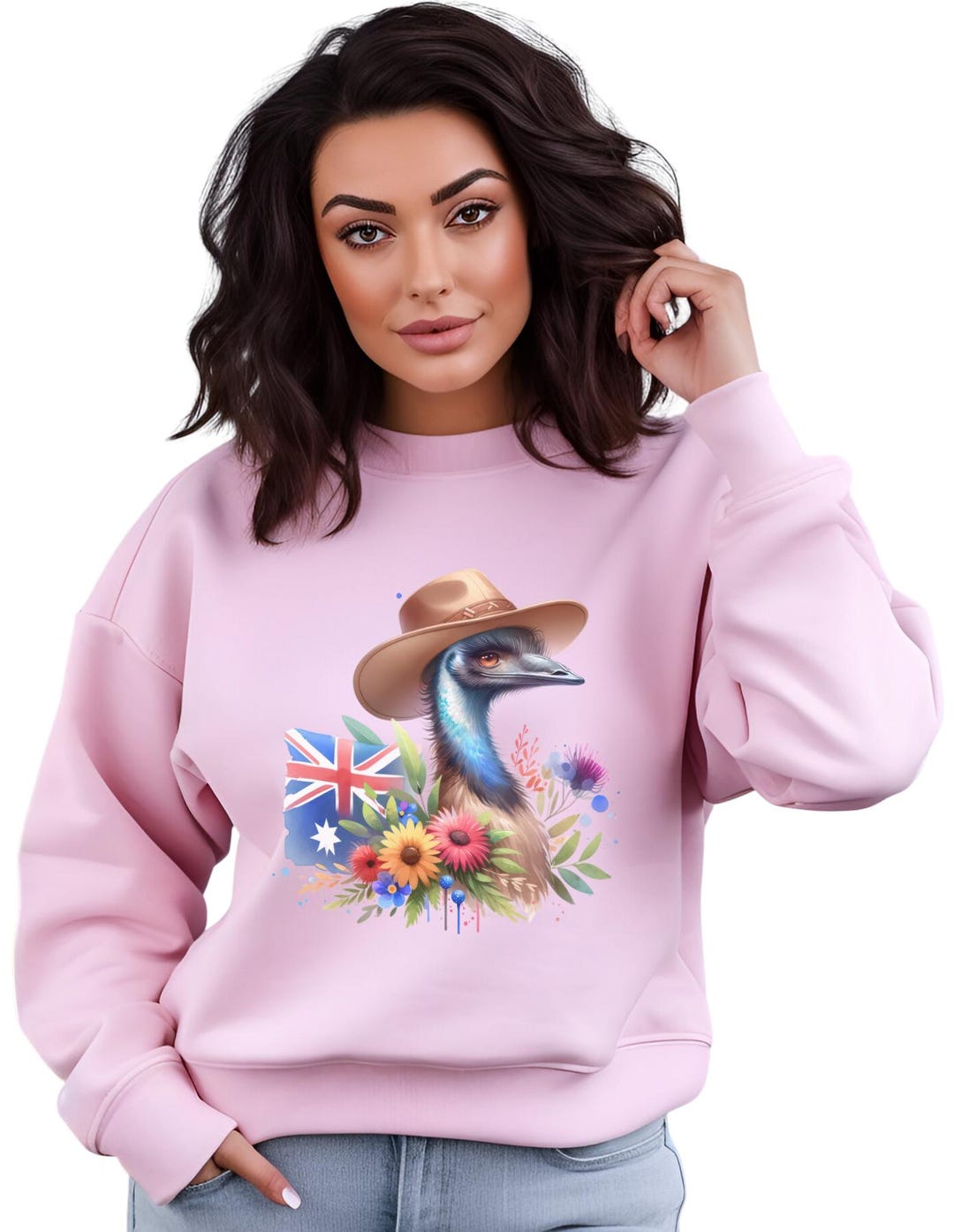 Emu Sweatshirt, Emu Crewneck Shirt, Emu Sweater, Australian Bird Shirt ...