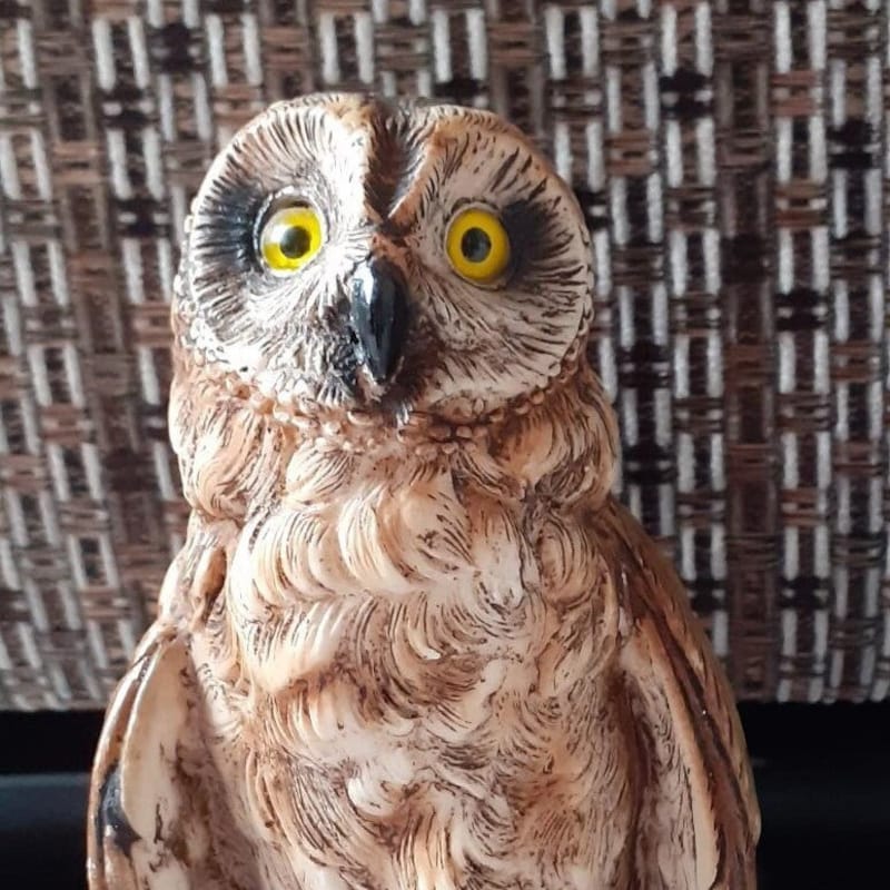 Ceramic Owl Sculpture - Etsy