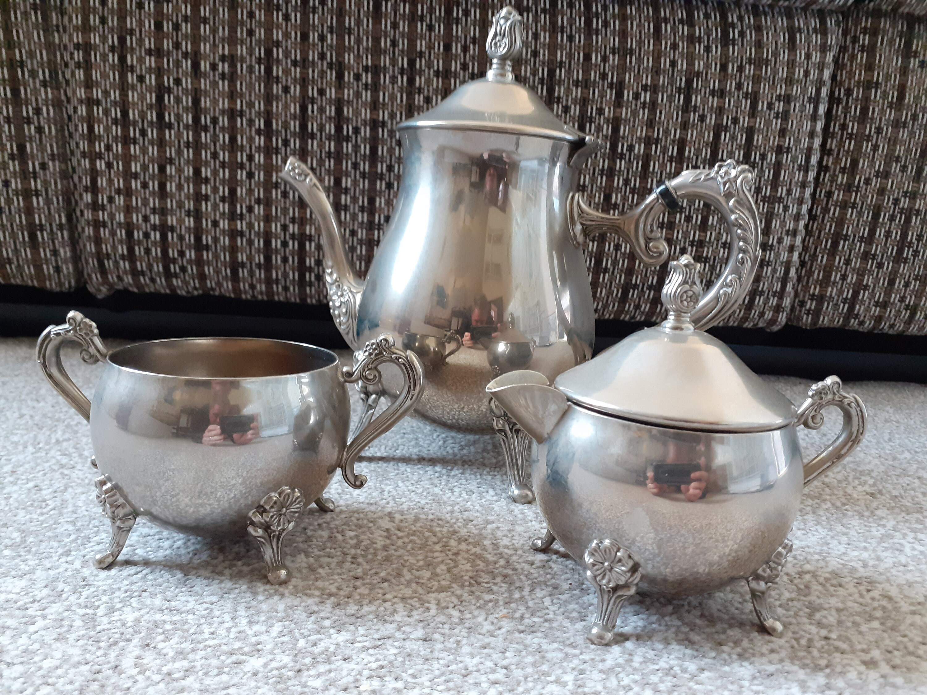 Vintage Silver Plated Coffee Set - Etsy