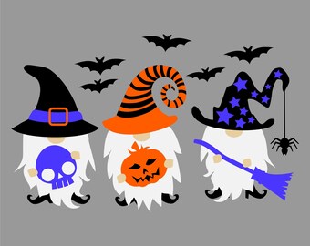 Halloween Gnomes Svg Halloween Svg Halloween Gloworge Svg - Etsy
