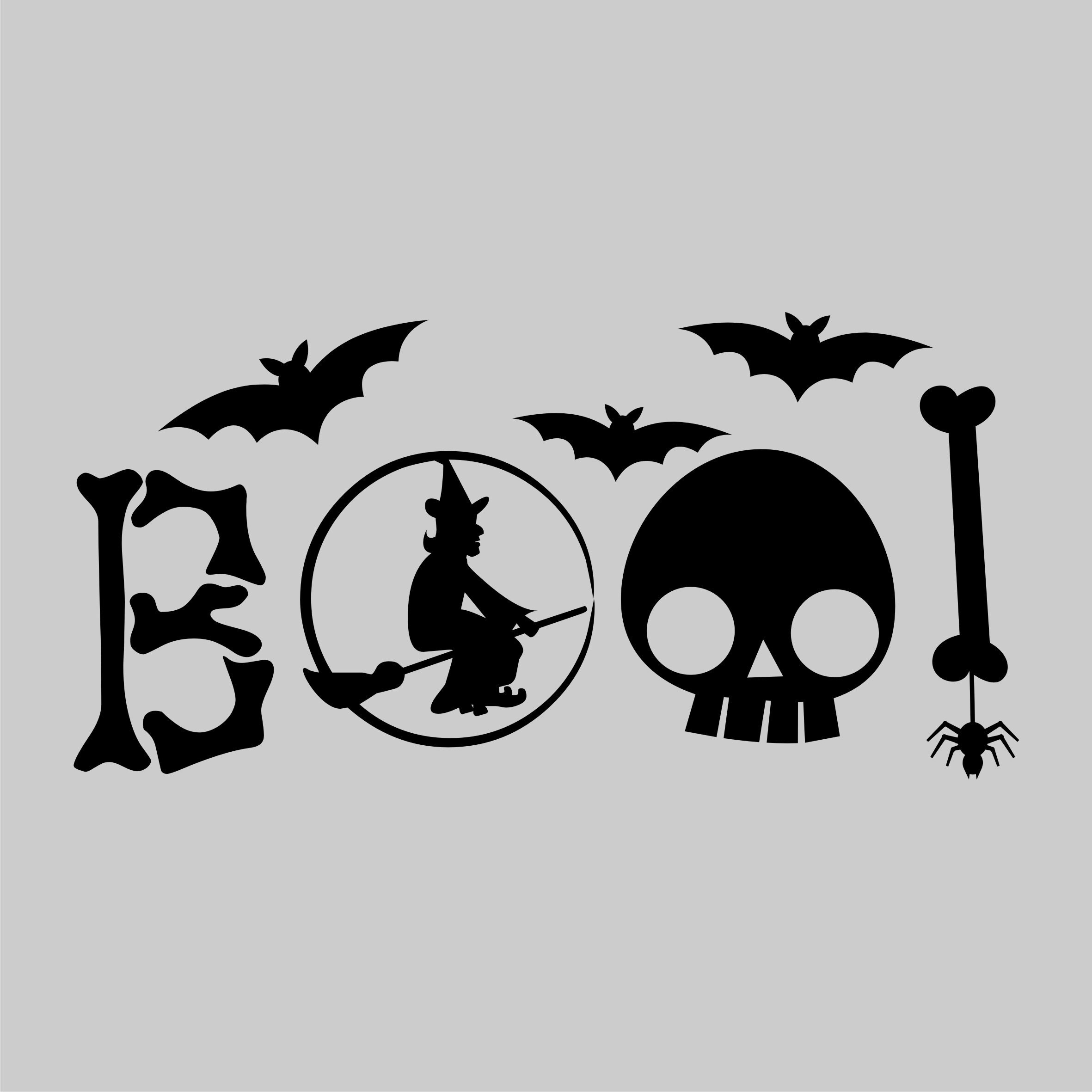 BOO Witch Svg Halloween Boo Digital Download svg jpg dxf | Etsy