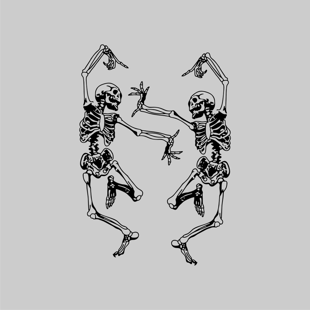 Dancing Skeletons SVG, Halloween Svg,skeleton Funny Dance SVG, Skeleton ...