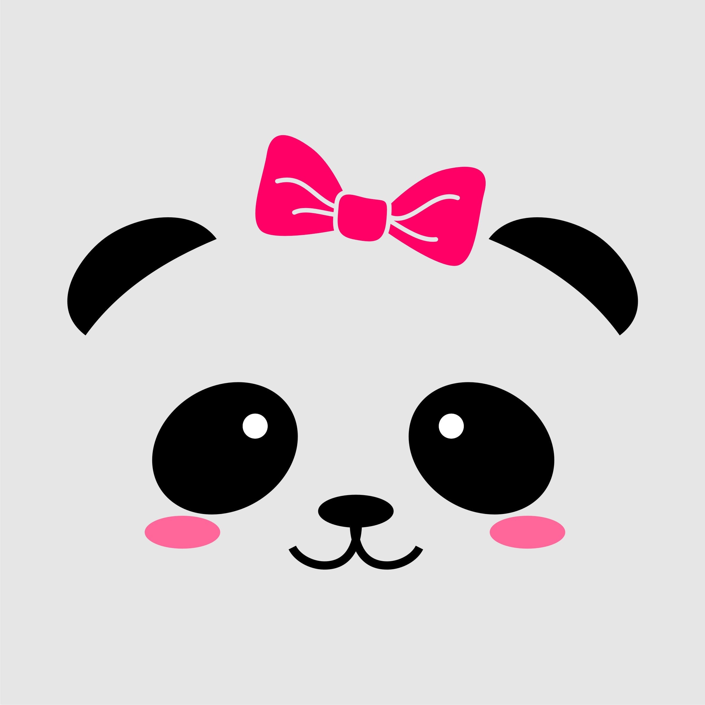 Pretty Pandas Panda Bears-Instant Digital Download | Etsy