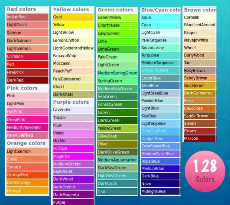 128-color Dotted Grid Paper Printable Packs A4/US Letter Size | Etsy