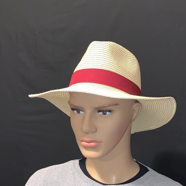 Mens Red Straw Hat - Etsy