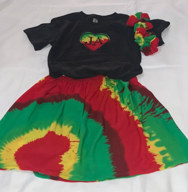 Rasta Reggae Children Matching Outfit With Matching Hair Tie/ - Etsy