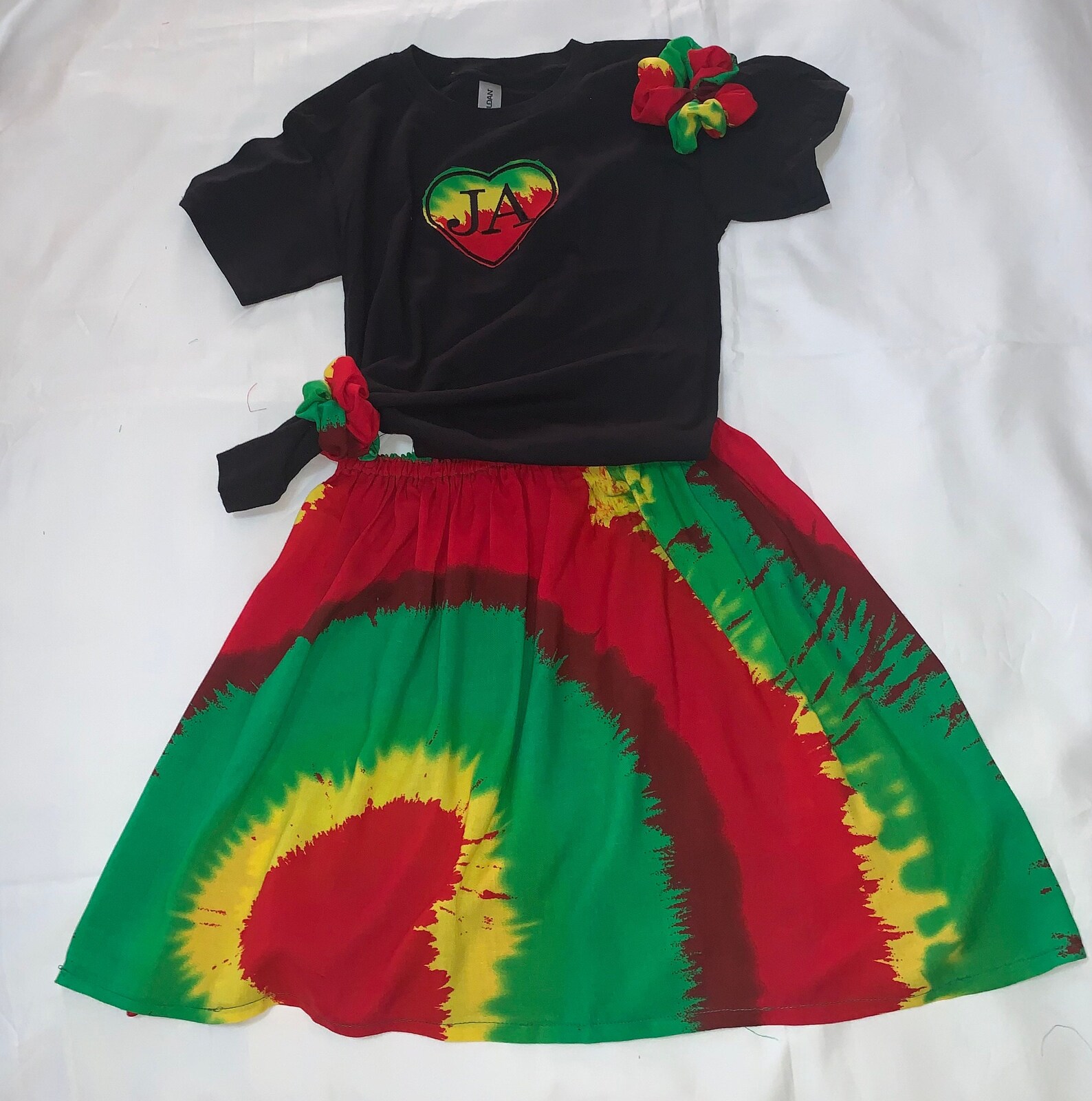 Rasta Reggae Children Matching Outfit With Matching Hair Tie/ - Etsy