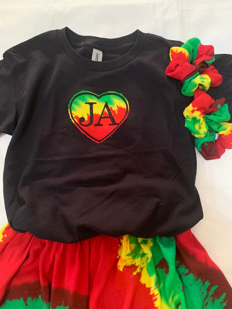 Rasta Reggae Children Matching Outfit With Matching Hair Tie/ - Etsy