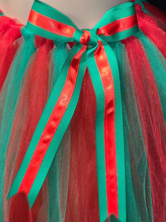 Bolas De Tul Rojo Y Verde 44 Piezas De Bolas De árbol De Navidad Rojo