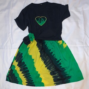 Rasta Reggae Children Matching Outfit With Matching Hair Tie/ Hair Bow ...