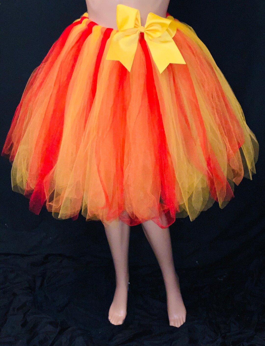 Flaming Fire Tutu Extra Full Knee Length Tutu Fire Tutu Plus Sizes Fall ...