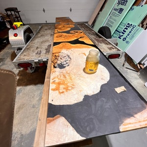 Custom Black Walnut Epoxy Resin River Table - Etsy