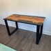 Custom Black Walnut Epoxy Resin River Table - Etsy