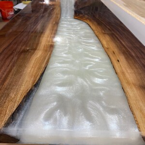 Custom Black Walnut Epoxy Resin River Table - Etsy