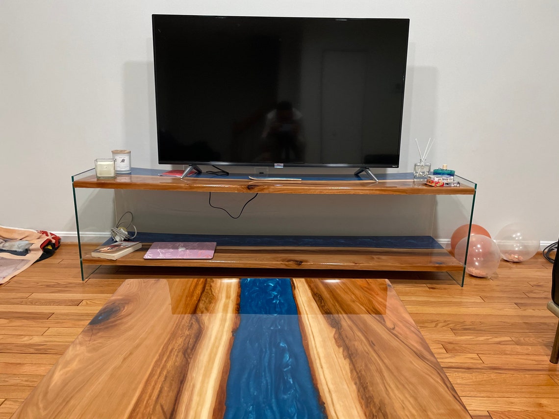 Custom Black Walnut Epoxy Resin River Table - Etsy