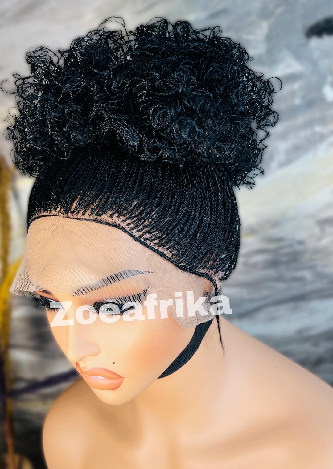 Micro Twist Braided Wig Tiny Twist Senegalese Twist Ponytail ...