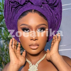 Autogele, Ready to Wear Gele, Pretie Gele, Headgear, African Headpiece ...