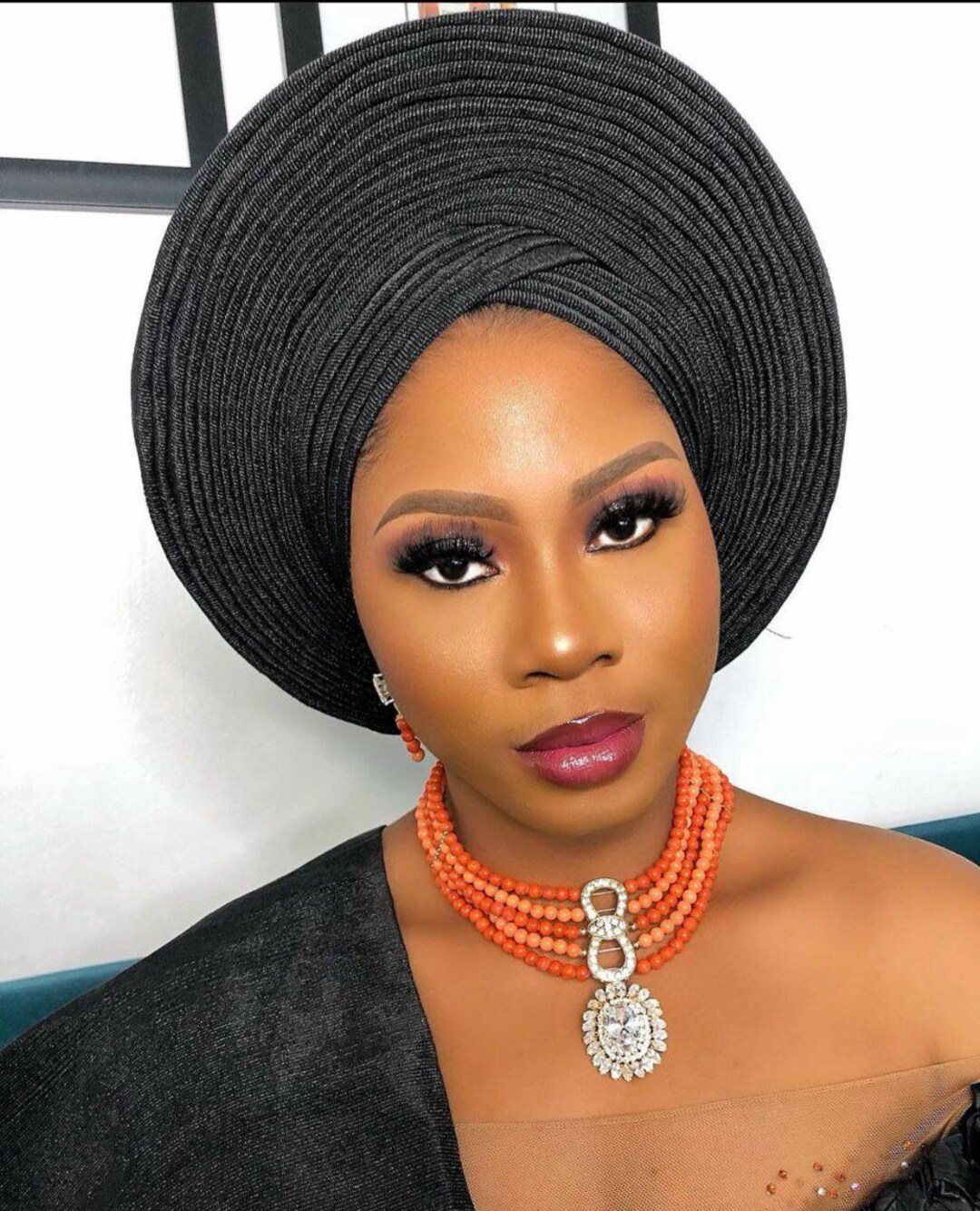 Auto Gele,ready to Wear Gele,yoruba Gele, Nigerian Fashion, African ...