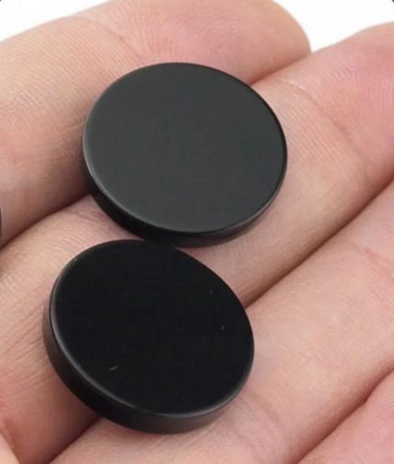 Natural Black Onyx Coin Shape Gemstone, Onyx Flat Round Discs,aaa ...