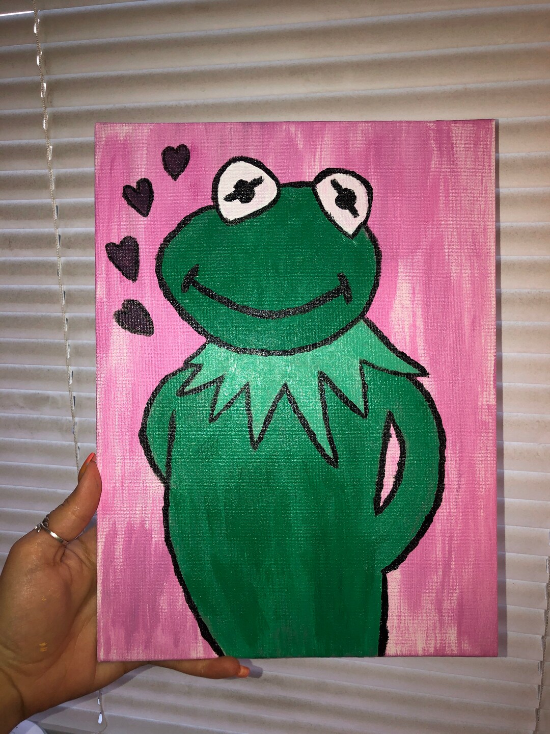 Kermit the Frog Canvas Painting - Etsy