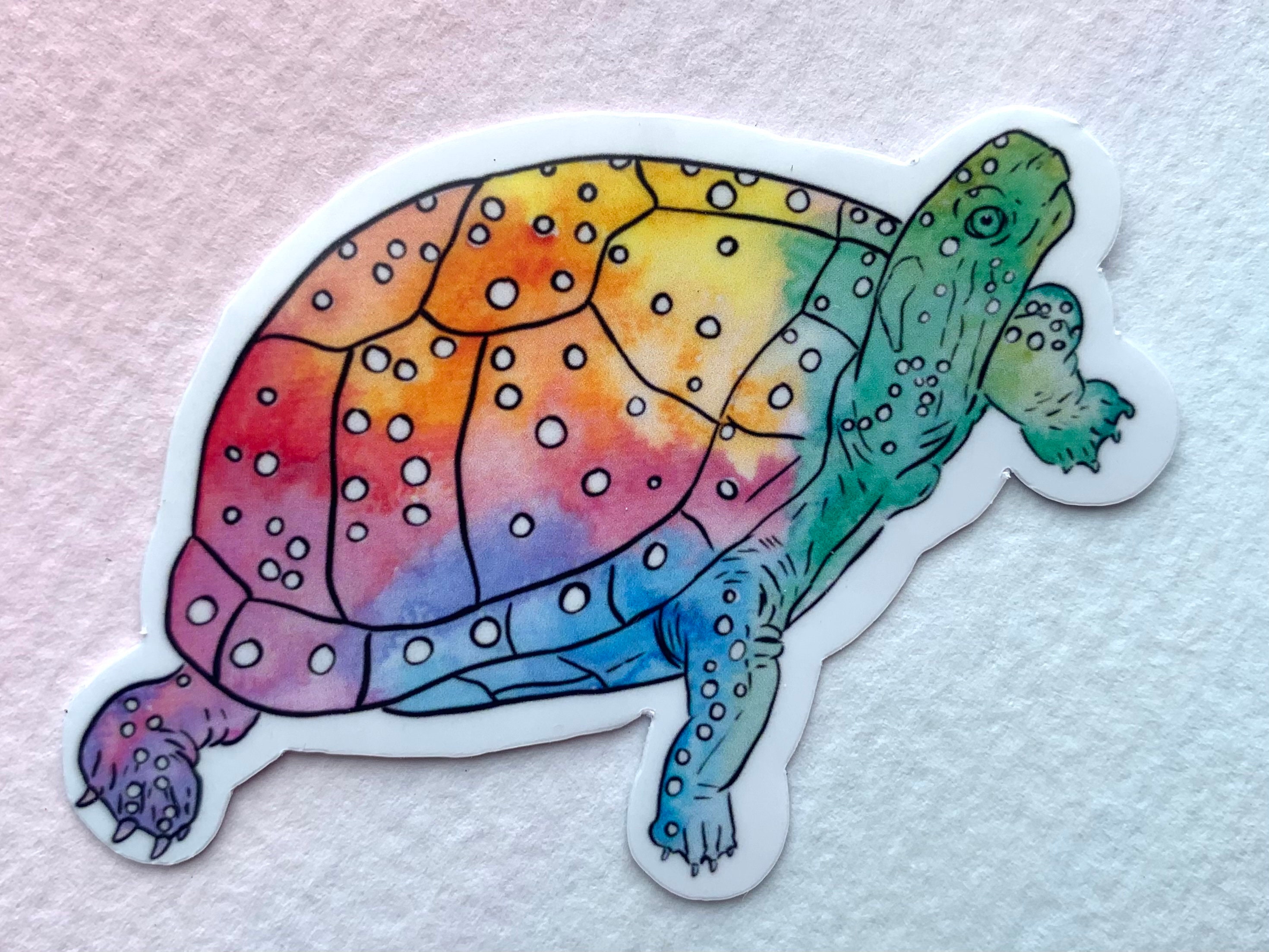 Spotted Turtle Sticker Turtle Sticker Waterproof Sticker | Etsy